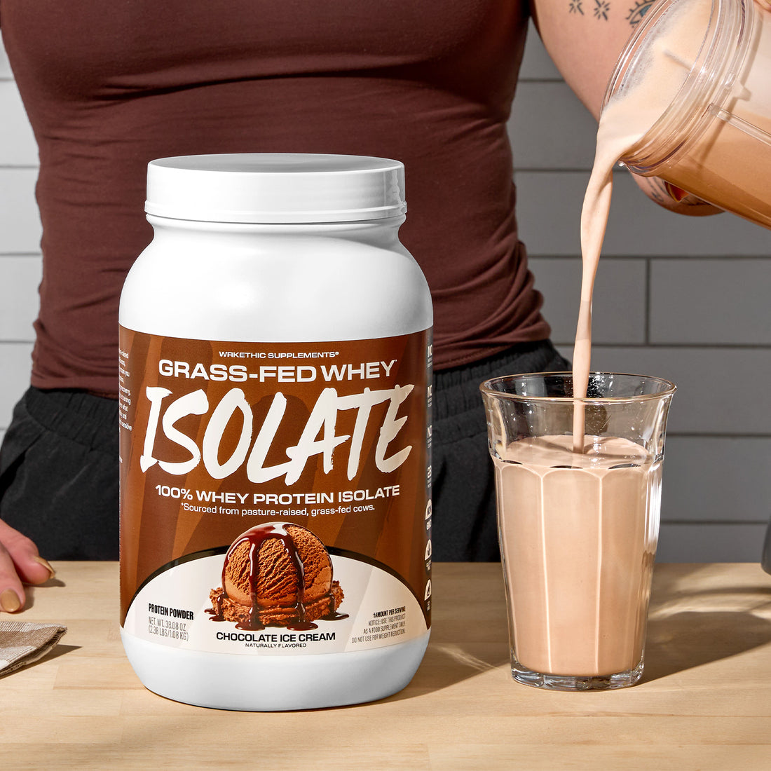 Grass-Fed Whey Protein Isolate | WRKETHIC Supplements